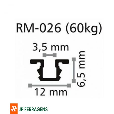 RM-026 PERFIL INFERIOR SIMPLES C/ 3 MTS ROMETAL | JP Ferragens - Tudo ...